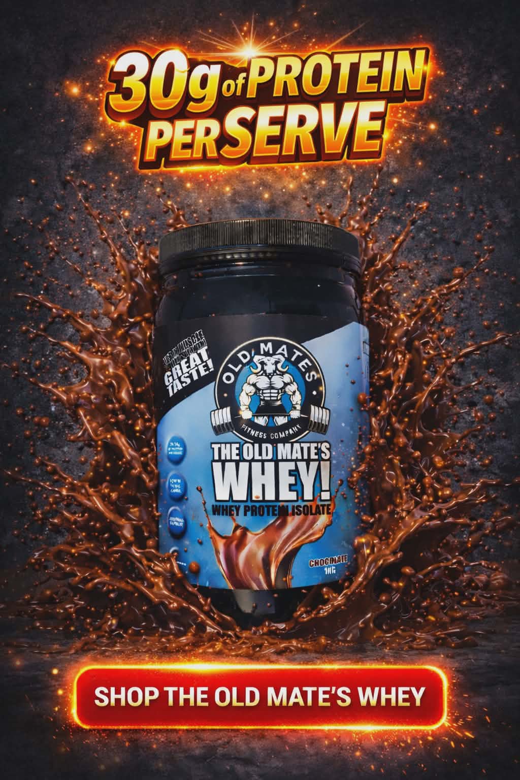 The Old Mate's Whey - Whey Protein Isolate – Old Mate's Fitness Company